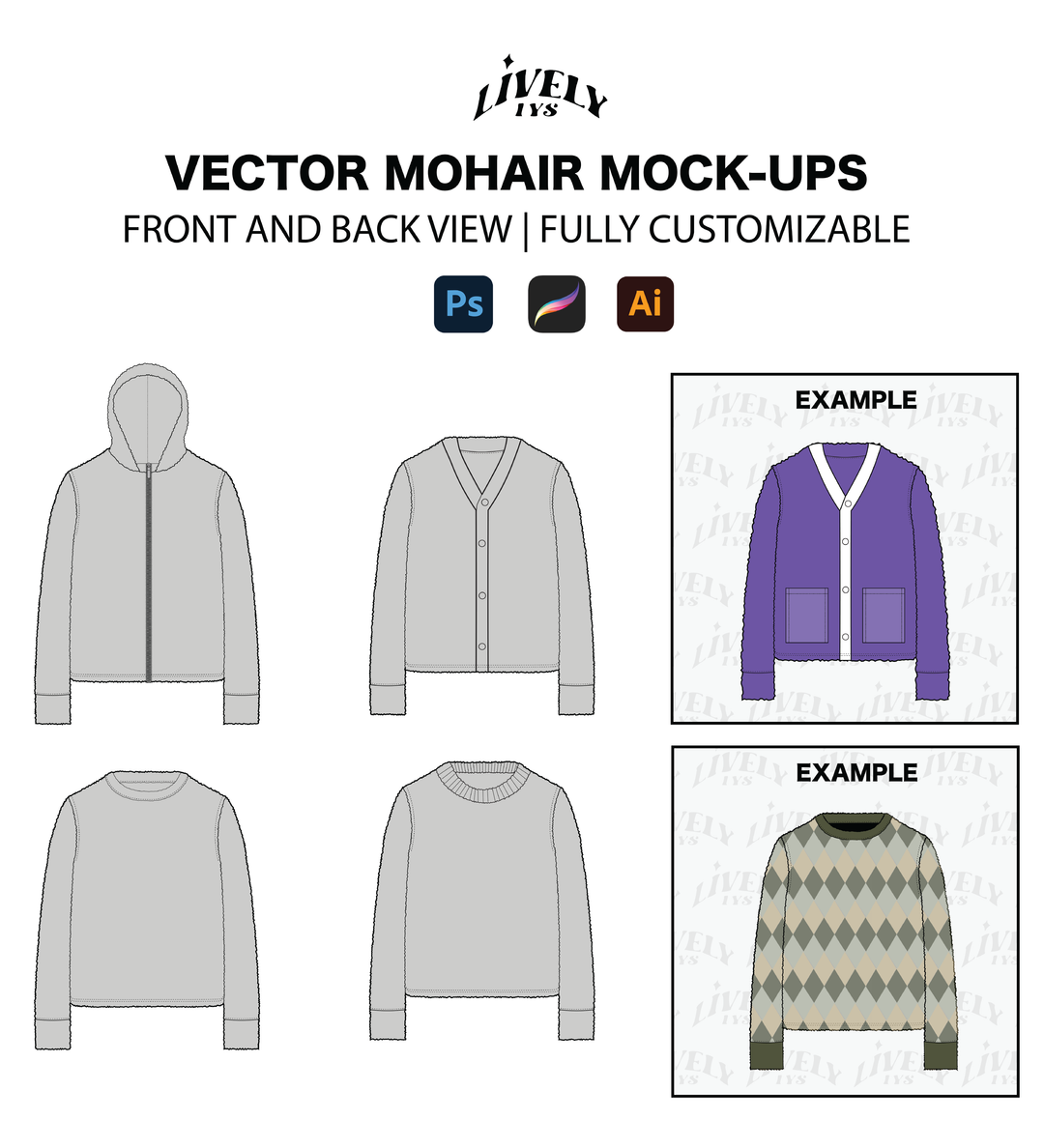 Mohair Vector Mock-ups – LivelyLys